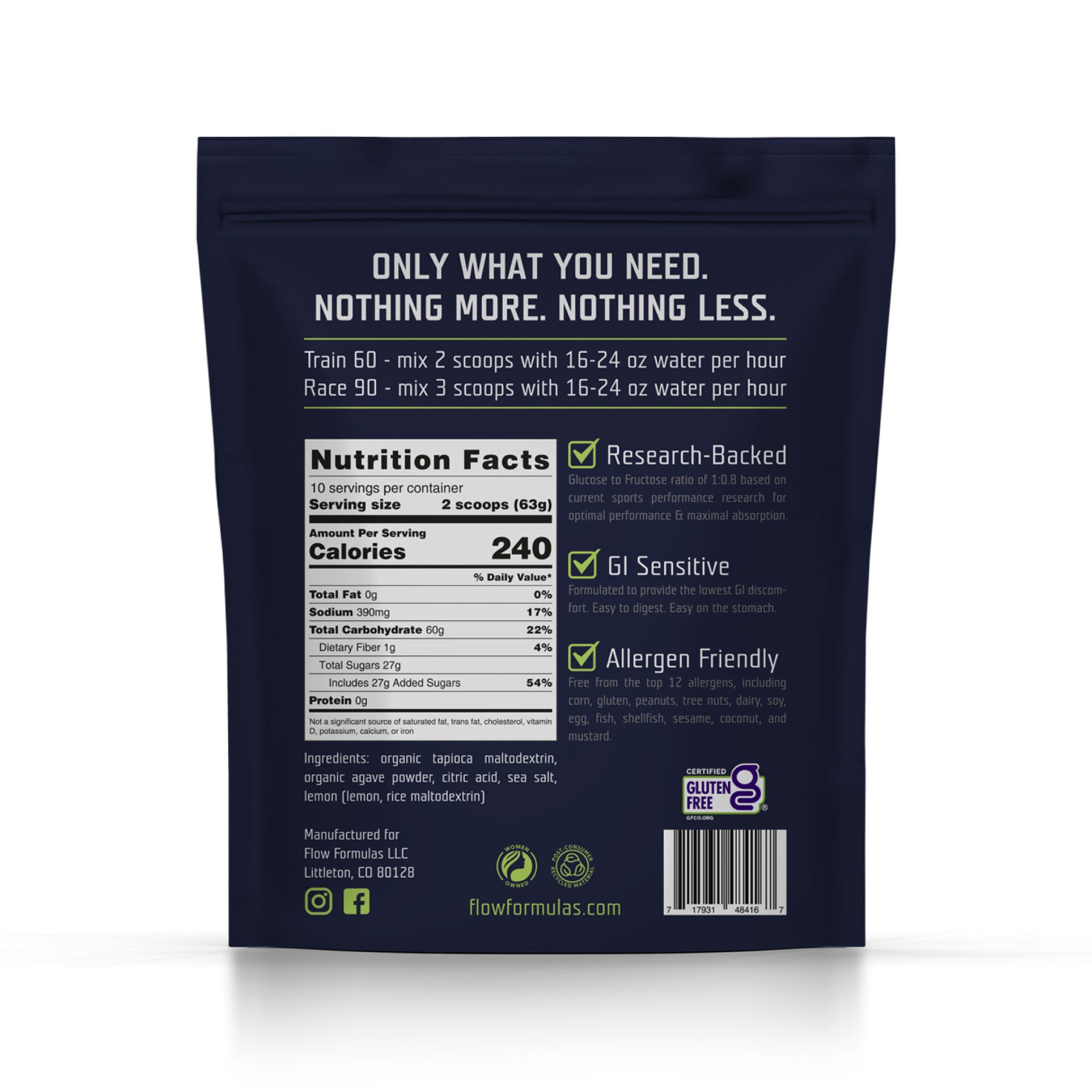 Research Based, Allergen Free, GI Sensitive Endurance Nutrition – Flow ...