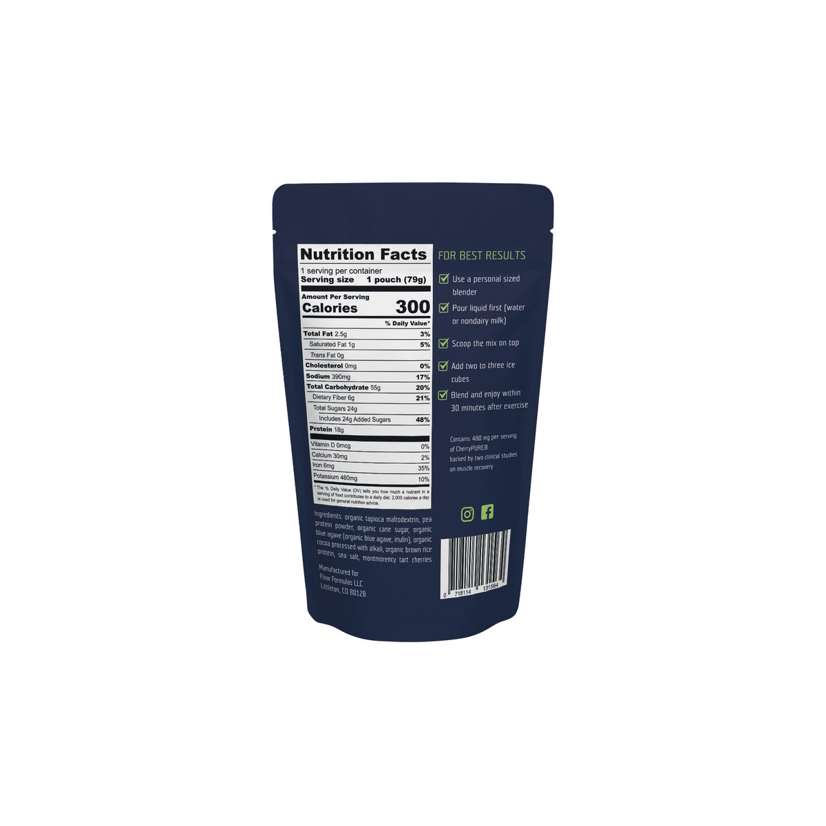 Recovery Drink Mix Single Serving – Flow Formulas